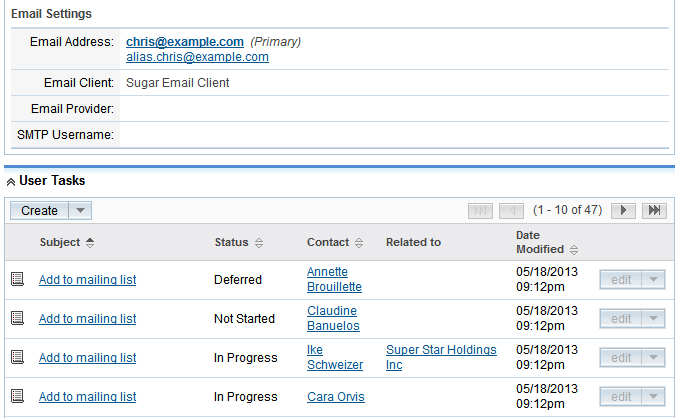 Adding A User Task Subpanel Sugar Developer Blog Sugarcrm